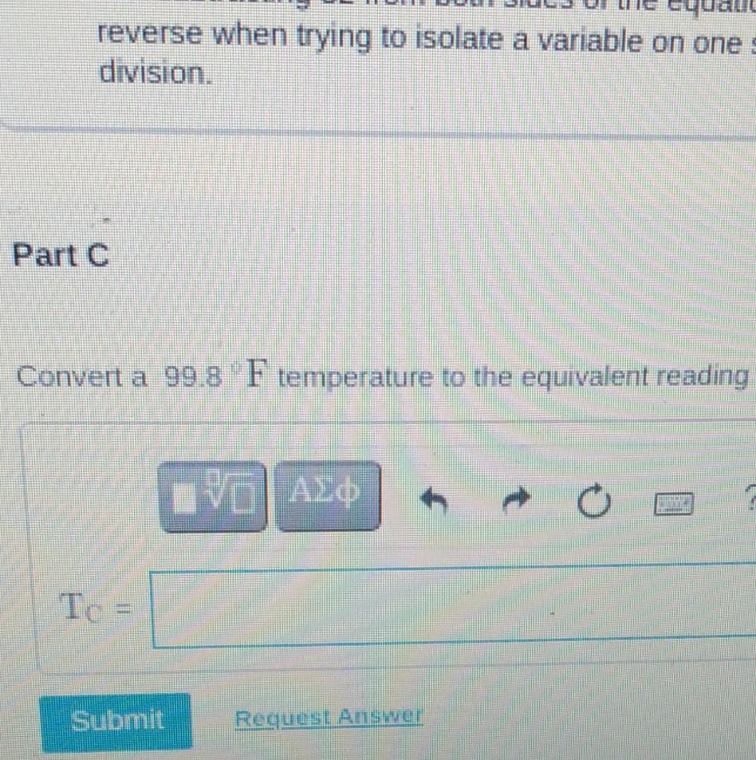 Solved reverse when trying to isolate a variable on one | Chegg.com