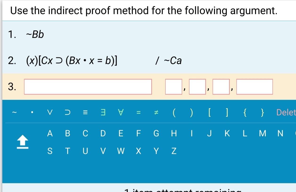 Solved Formal Logic- Exercise is from Predicate Logic | Chegg.com