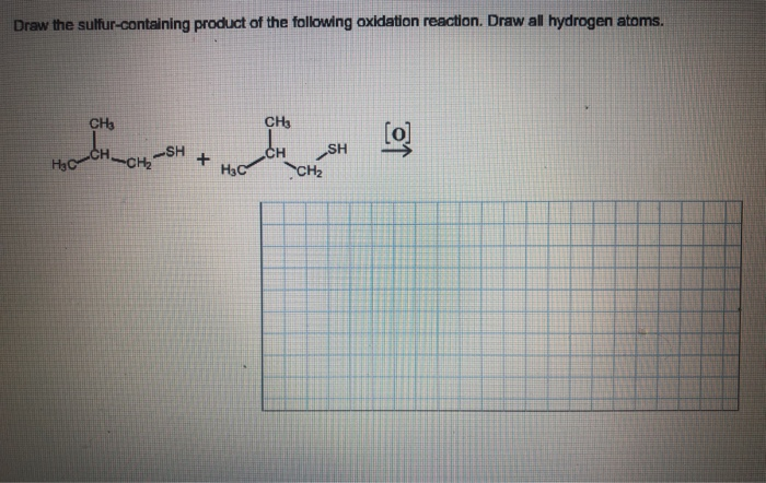 Solved Draw the sulfur-containing product of the following | Chegg.com