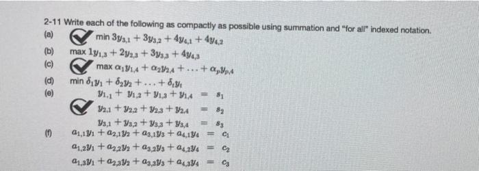 Solved 2-11 Write each of the following as compactly as | Chegg.com