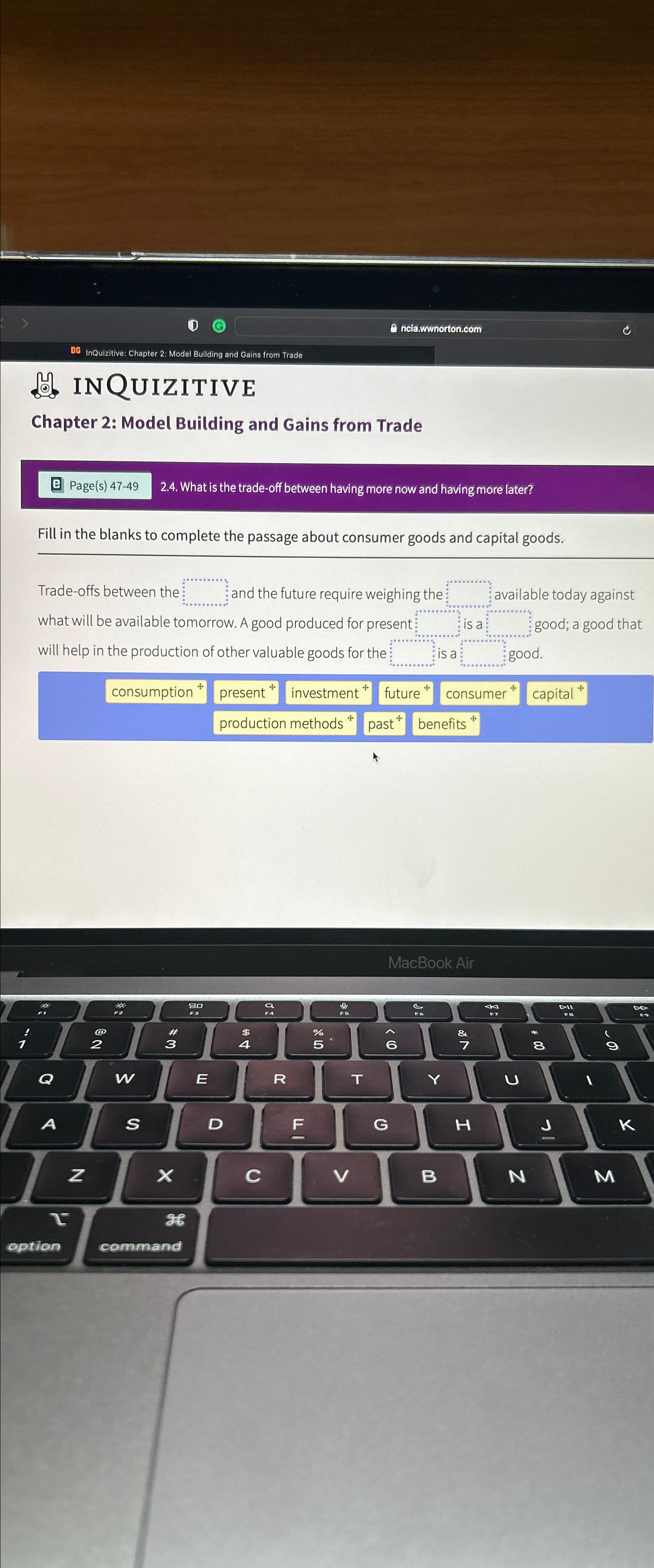 Solved BG InQuizitive: Chapter 2: Model Building and Gains | Chegg.com