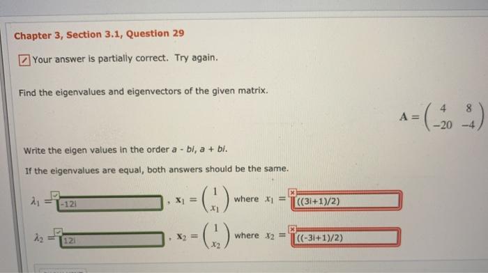 Solved Chapter 3, Section 3.1, Question 29 Your answer is | Chegg.com