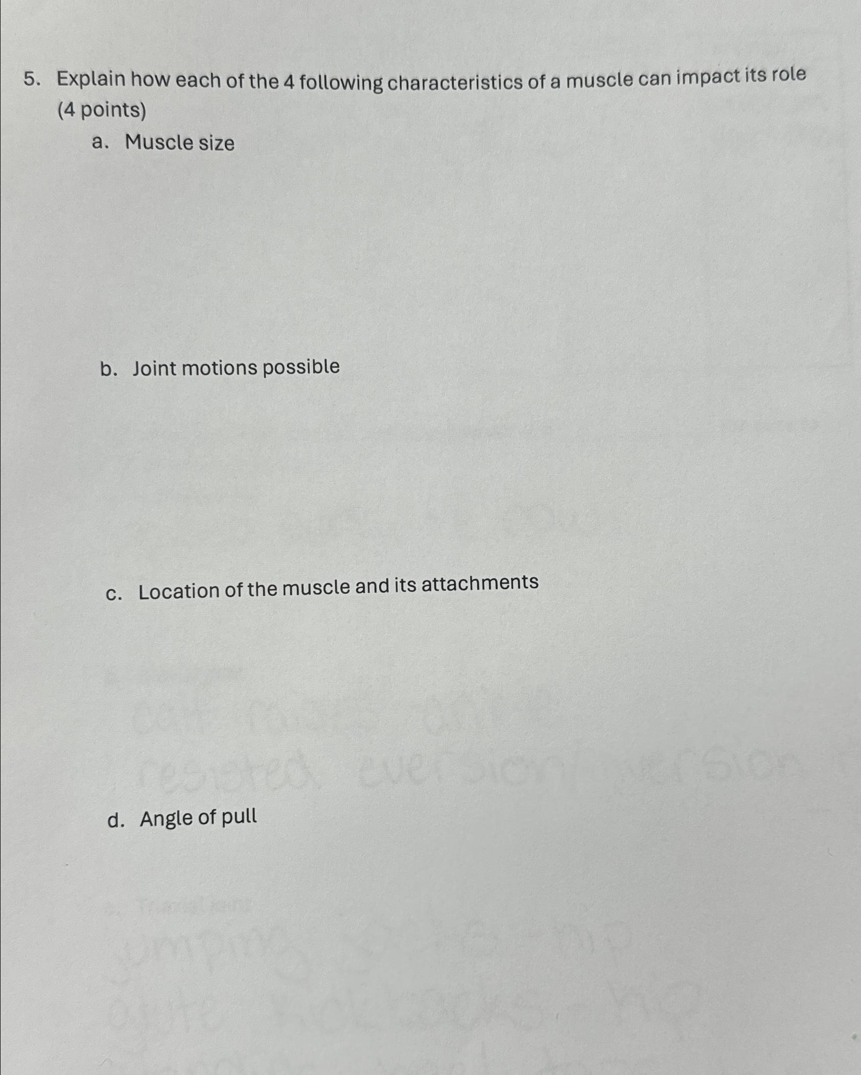 Solved Explain how each of the 4 ﻿following characteristics | Chegg.com