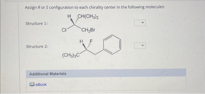 Solved Assign R or S configuration to each chirality center | Chegg.com
