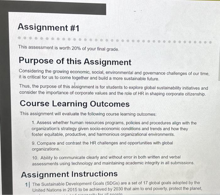 Solved Purpose of this Assignment Considering the growing | Chegg.com