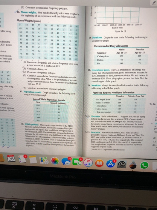 Exercises 111 1 A Construct A Frequency Table And 8692
