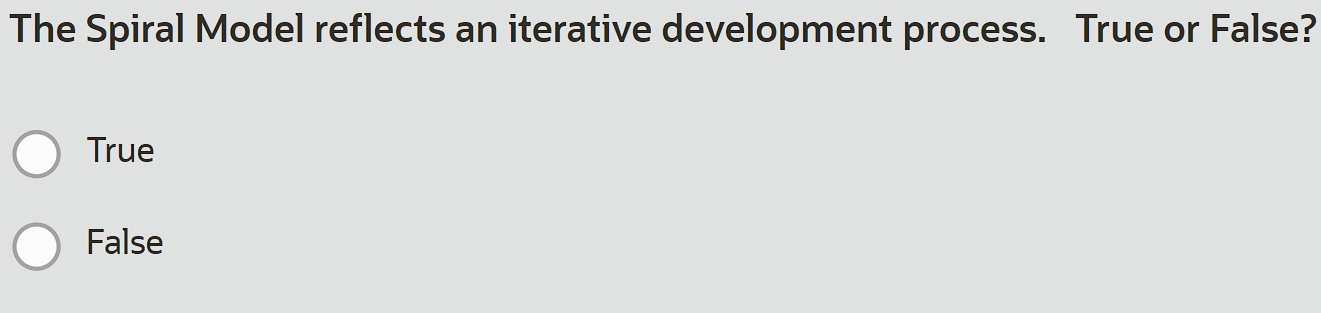 Solved The Spiral Model reflects an iterative development | Chegg.com