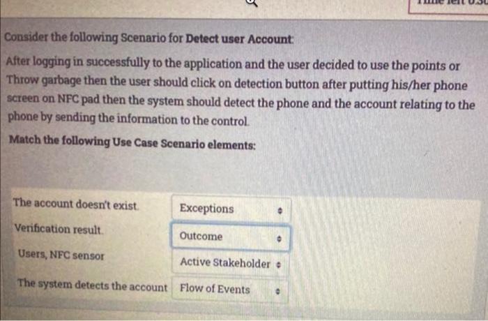 Solved Consider the following Scenario for Detect user | Chegg.com