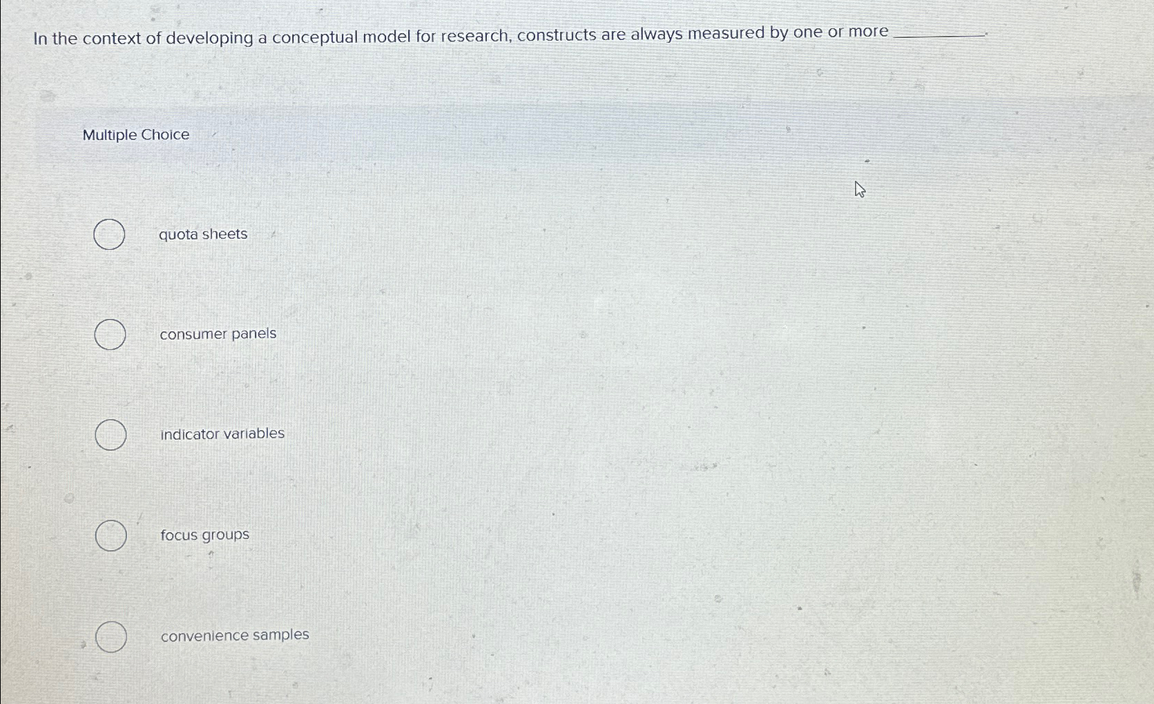 Solved In the context of developing a conceptual model for | Chegg.com