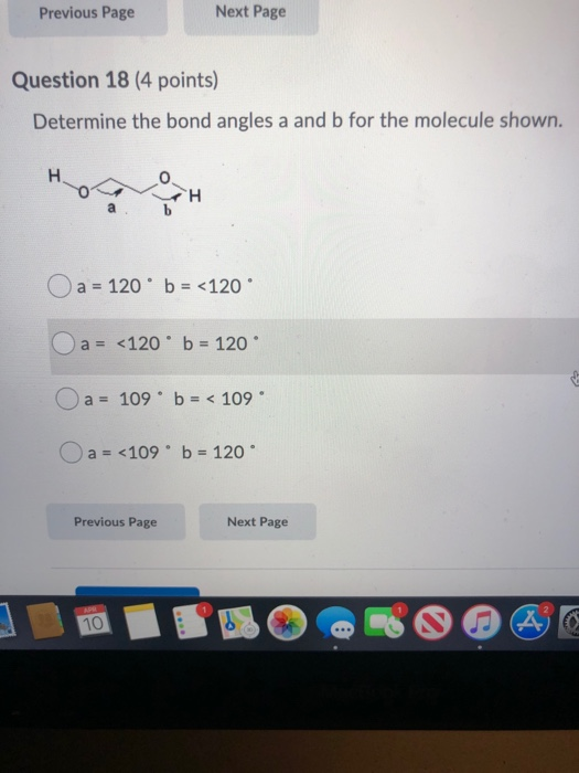 Solved Previous Page Next Page Question 18 (4 points) | Chegg.com