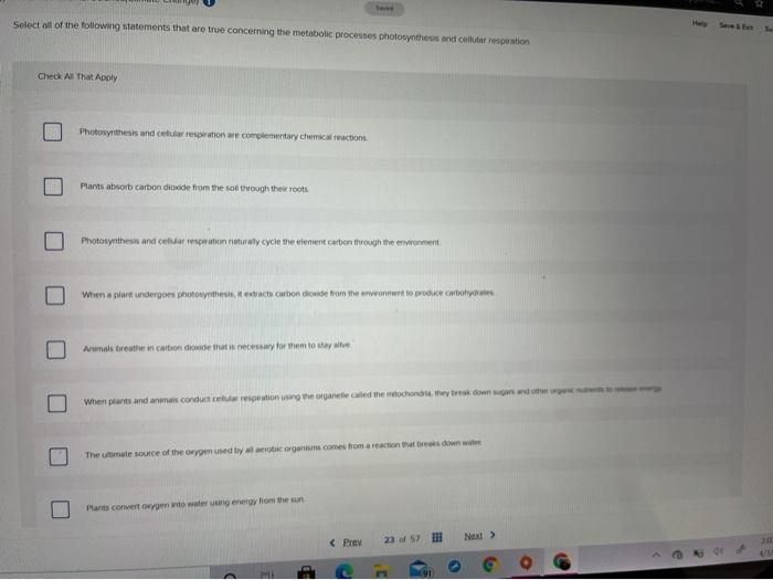 Solved Select all of the following statements that are true | Chegg.com