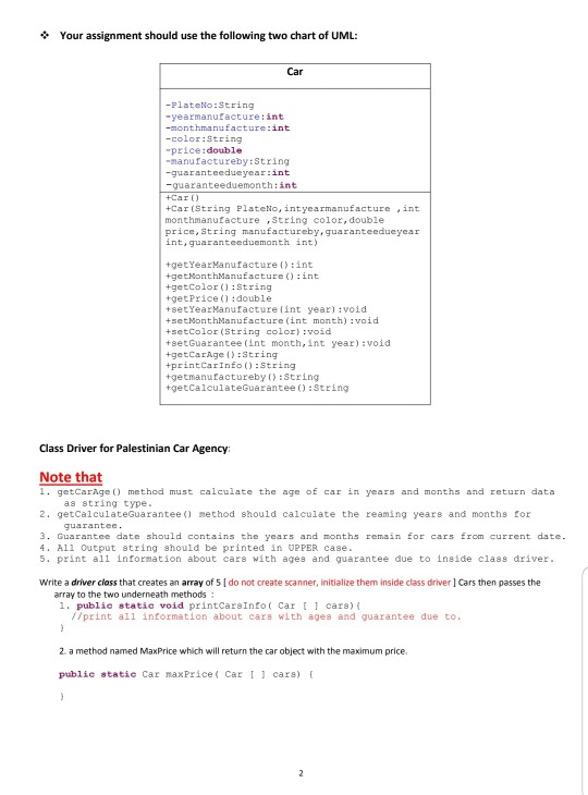 Solved Objectives: 1. Create Classes and objects. 2. Process | Chegg.com