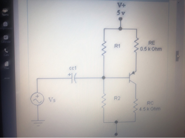 Solved Design a bias-stable circuit shown in Figure 2 such | Chegg.com