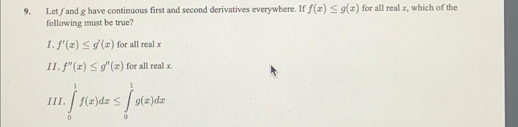 Solved Let f ﻿and g ﻿have continuous first and second | Chegg.com