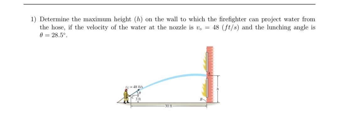 Solved Determine the maximum height (h) ﻿on the wall to | Chegg.com