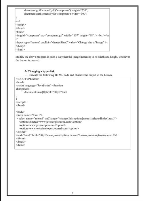 Solved The Html Dom Tree Of Objects Document Root Element