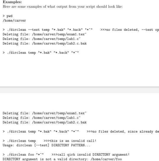 Solved The subject of your shell scripting assignment to be | Chegg.com