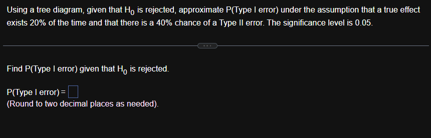 Solved Using a tree diagram, given that H0 ﻿is rejected, | Chegg.com