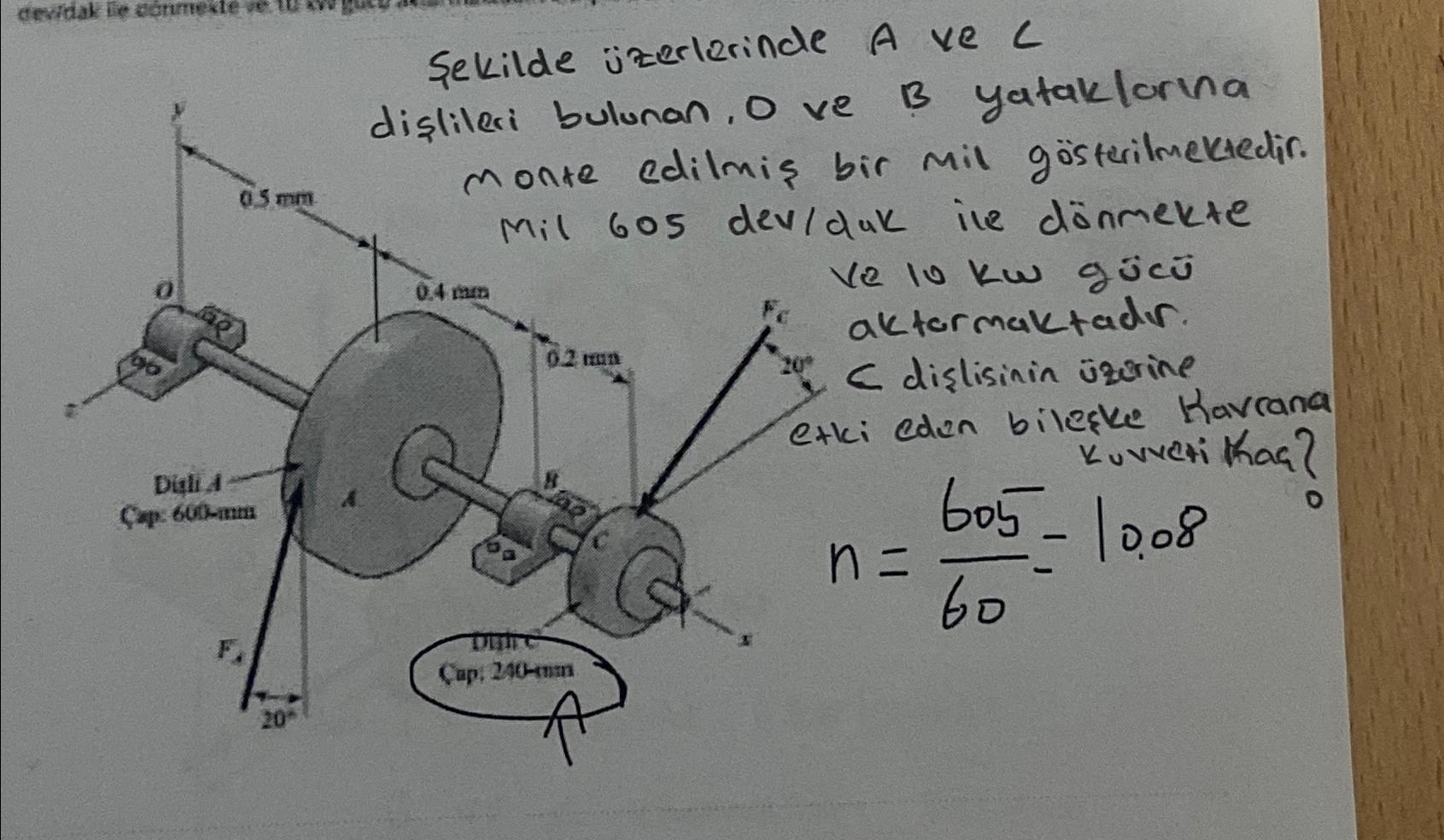 Solved Sekilde jezerlerinde A ﻿ve C ﻿dislileri butunan, O ve | Chegg.com