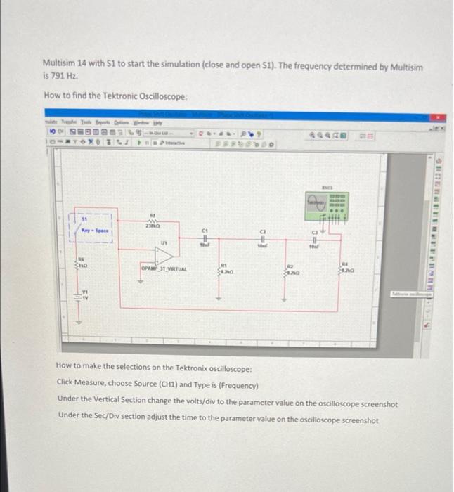 Solved Multisim 14 with $1 to start the simulation (close | Chegg.com