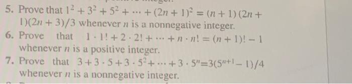 Solved 5. Prove that 12+32+52+⋯+(2n+1)2=(n+1)(2n+ 1) | Chegg.com