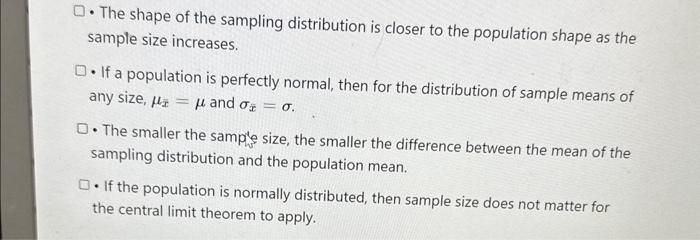 Solved (distribution of sample (distribution of sample | Chegg.com