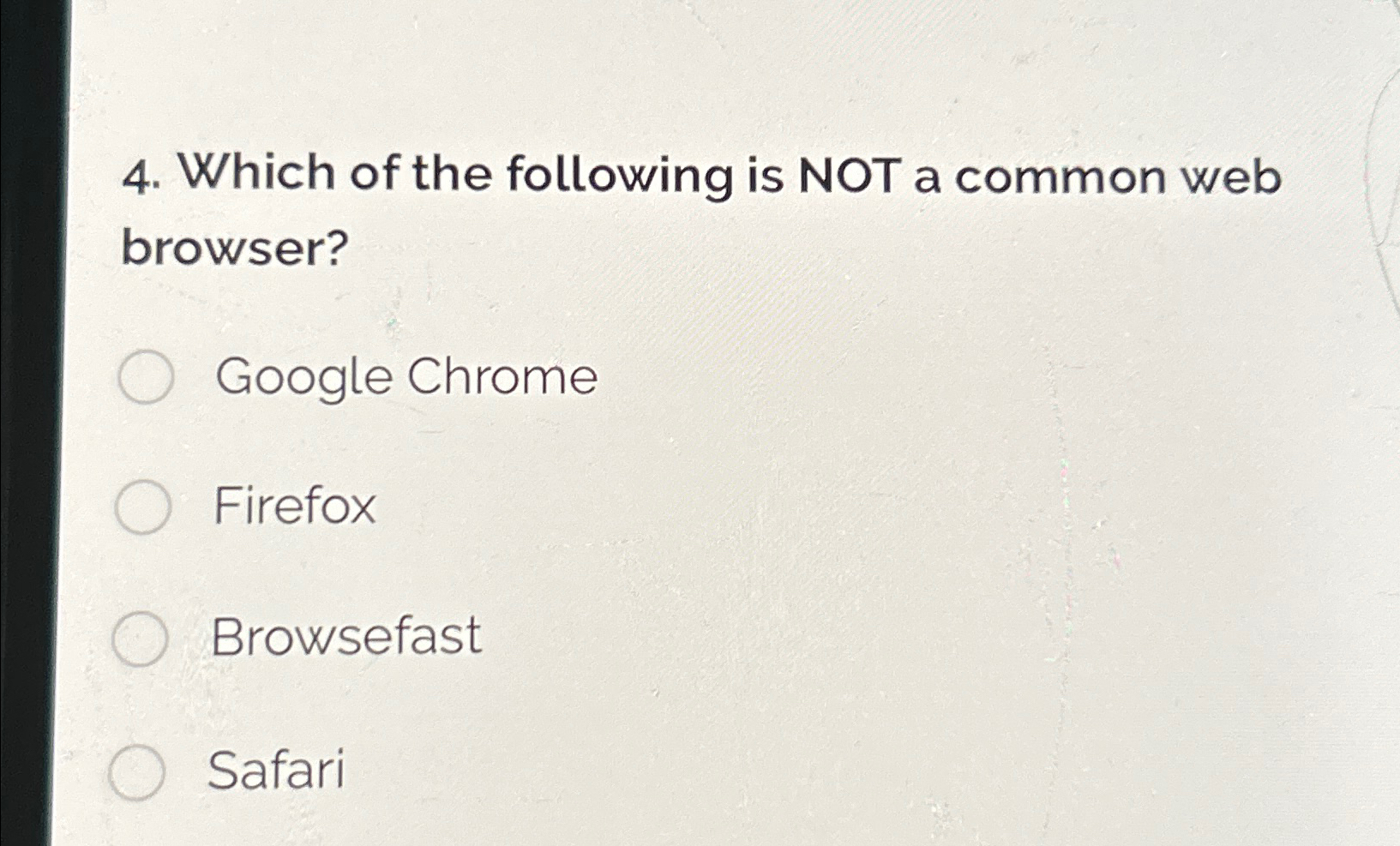 Solved Which of the following is NOT a common web | Chegg.com