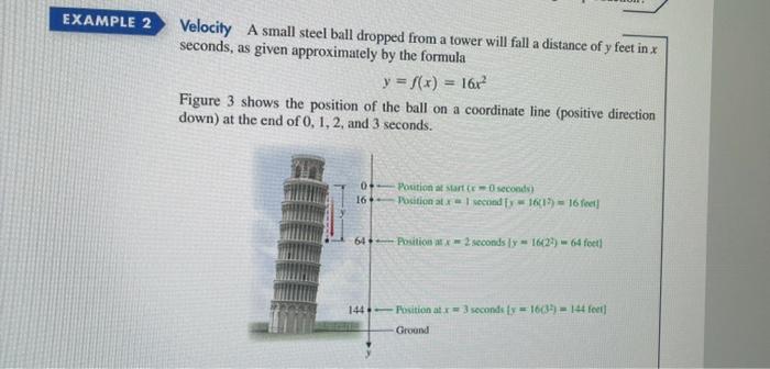 Solved Velocity A small steel ball dropped from a tower will | Chegg.com