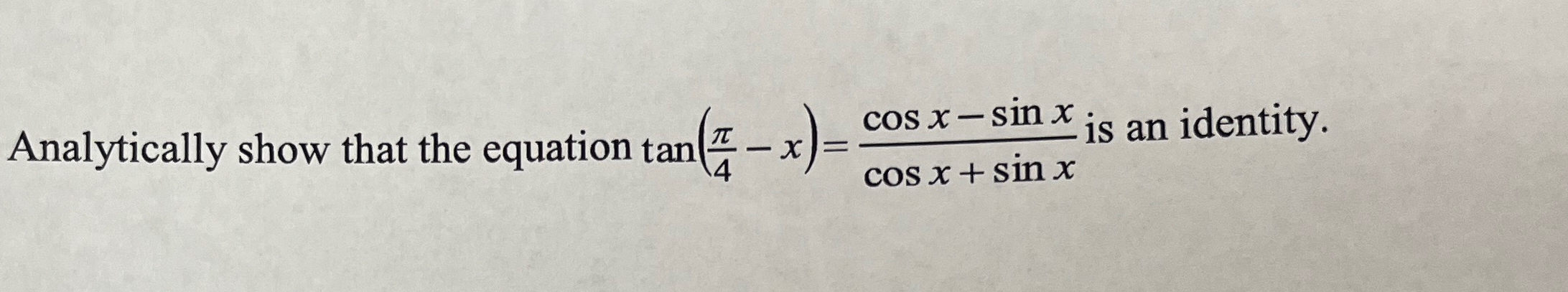 Solved Analytically show that the equation | Chegg.com