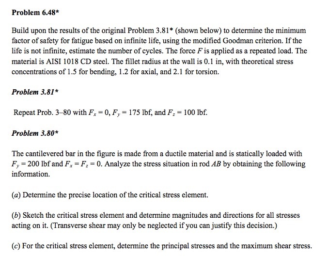 Solved 2 in 1-in dia. in В. 5 in 6 in Problem 6.48* Build | Chegg.com