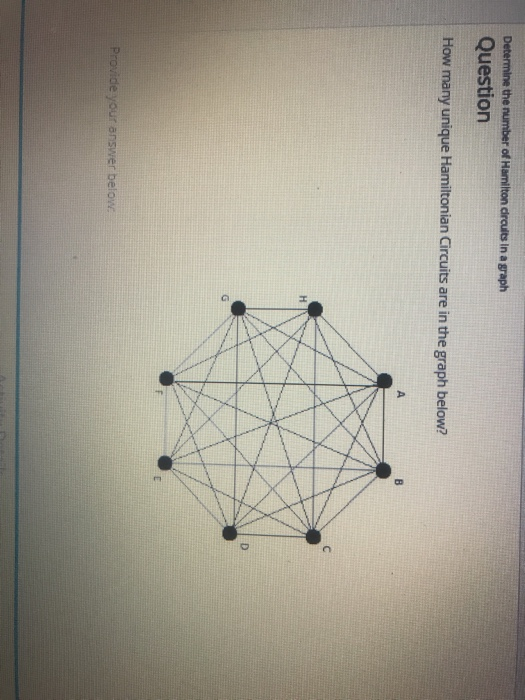 Solved Determine the number of Hamilton circuits in a graph | Chegg.com