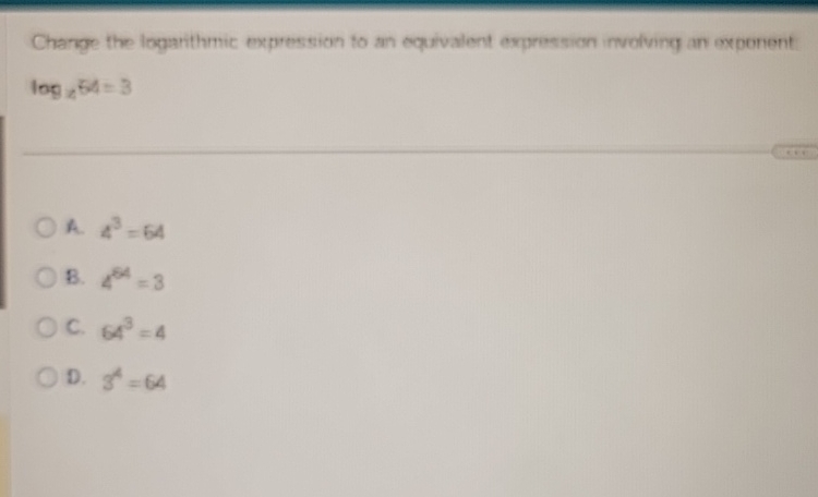 Solved Change the logarithmic expression to an equivalent | Chegg.com