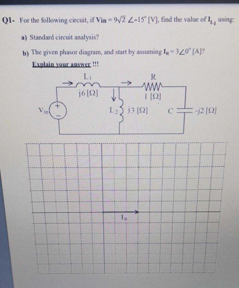 Solved Q1. For the following circuit, if Vin - 9/2 2-15 [V], | Chegg.com