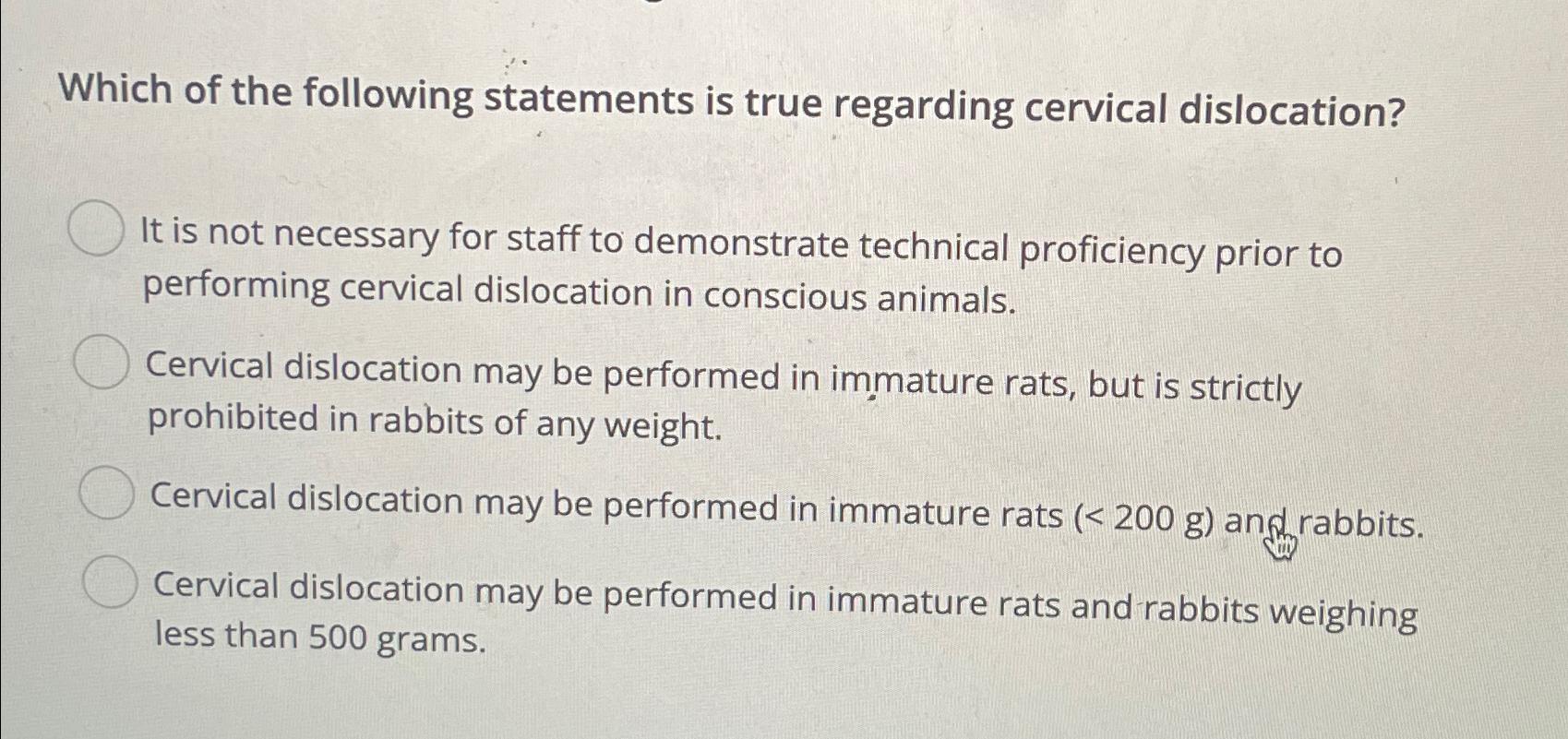 Solved Which of the following statements is true regarding | Chegg.com