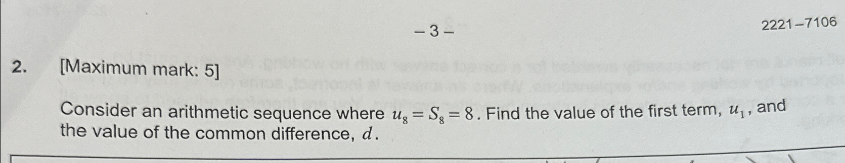 Solved -3-2221-71062. [Maximum mark: 5]Consider an | Chegg.com
