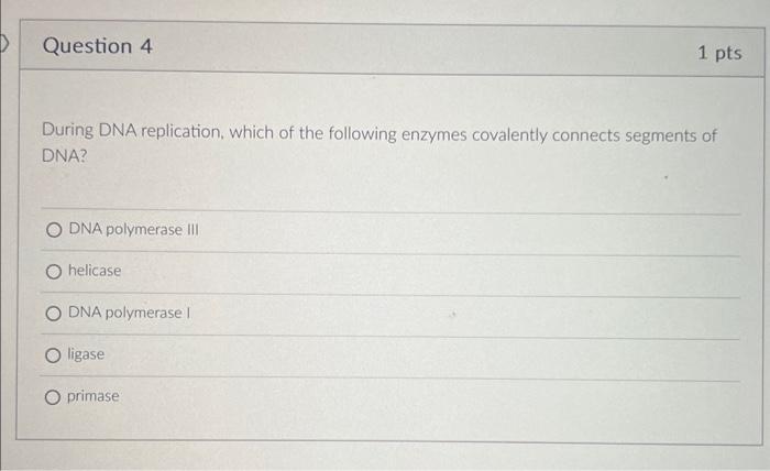 Solved During DNA replication, which of the following | Chegg.com