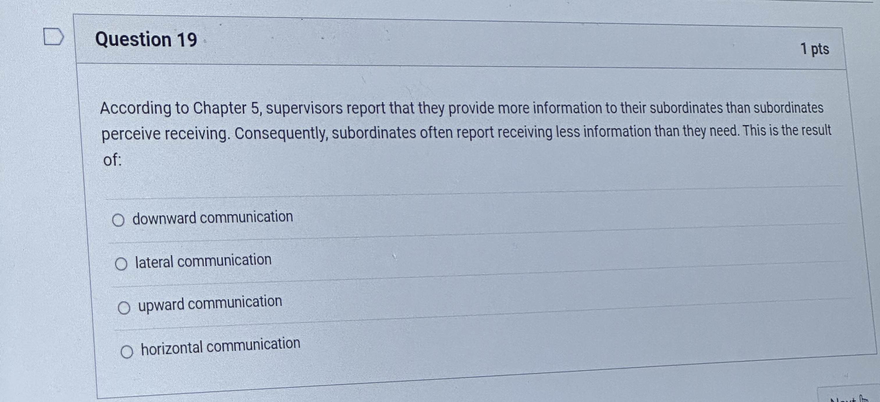 Solved Question 191 ﻿ptsAccording to Chapter 5 , | Chegg.com