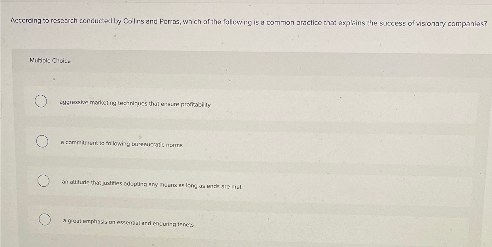 Solved According to research conducted by Collins and | Chegg.com