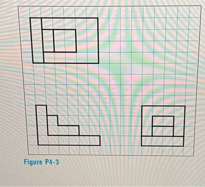 Solved 9. Given the multiview set of the cut block objects | Chegg.com