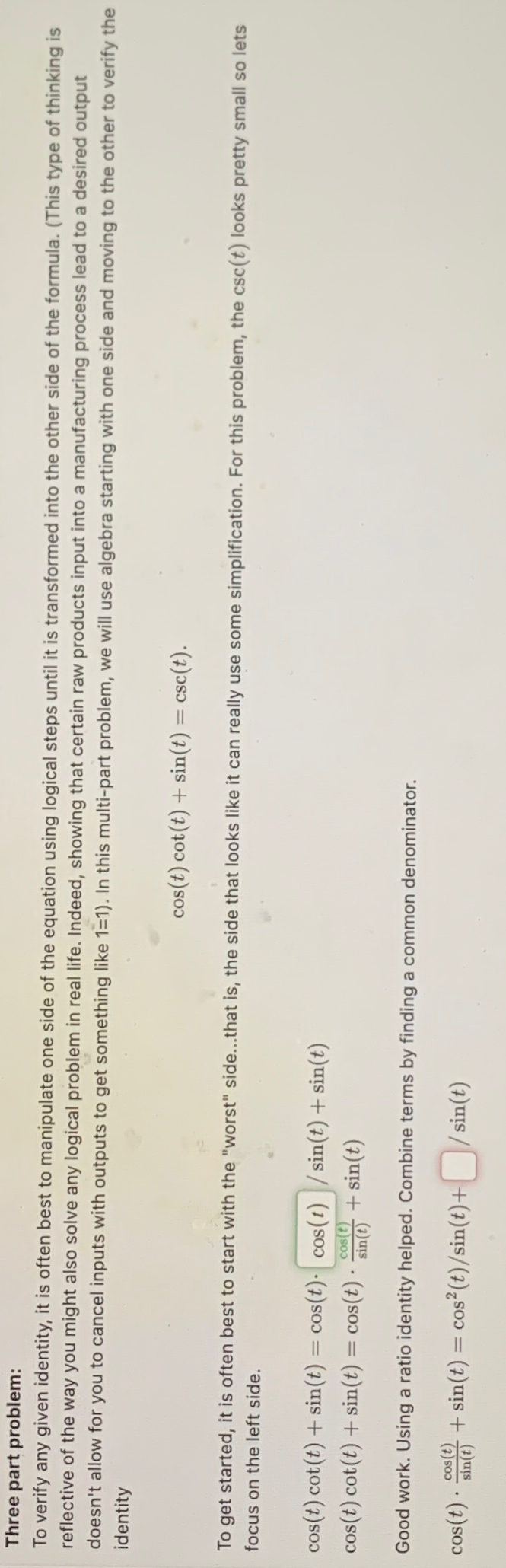 Solved Three part problem: | Chegg.com