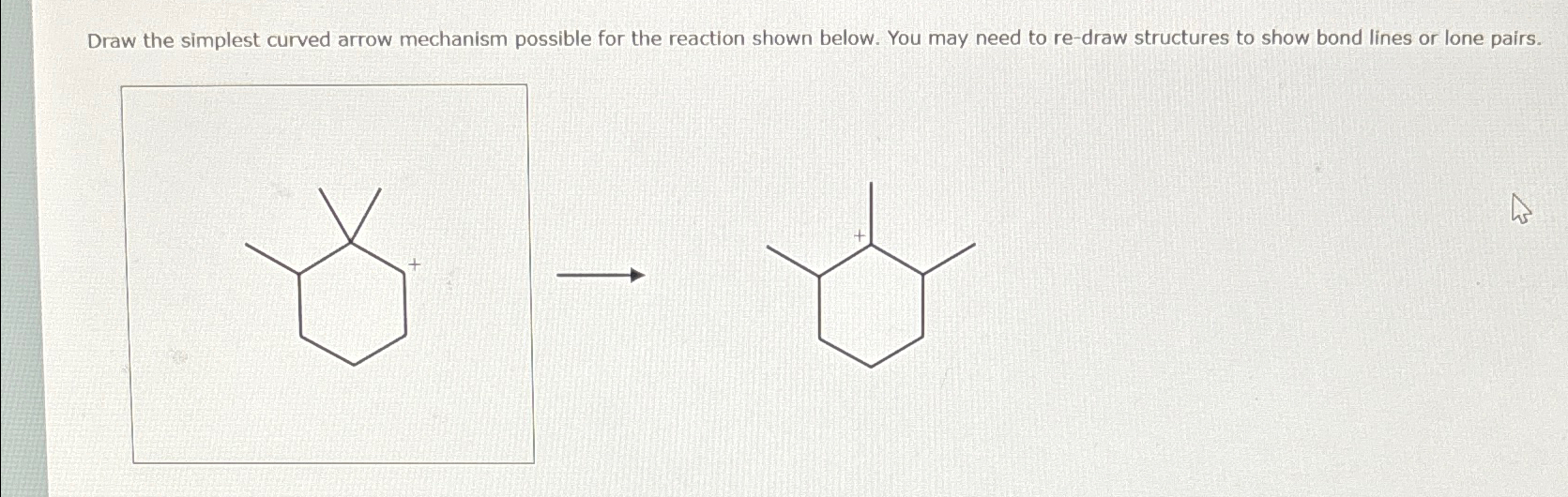 Solved Draw the simplest curved arrow mechanism possible for | Chegg.com