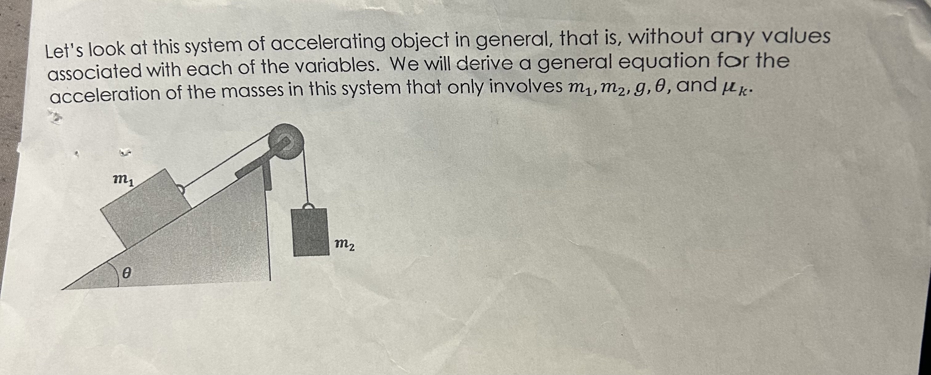 Solved Let's look at this system of accelerating object in | Chegg.com