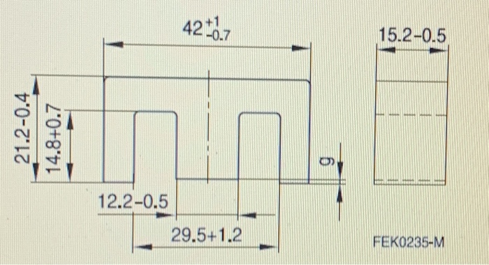 Solved Calculate the cross section area of the core shown in | Chegg.com
