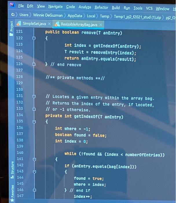 Solved Hello Need Help Inplementing These Methods Lines 