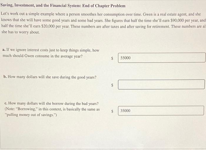 Solved Saving, Investment, and the Financial System: End of | Chegg.com
