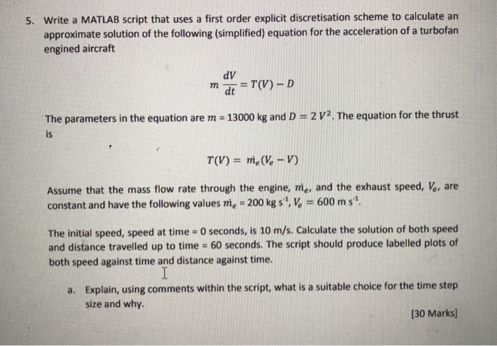 Solved 10 Marks 3 Submit A Matlab Script That Does Each 8542