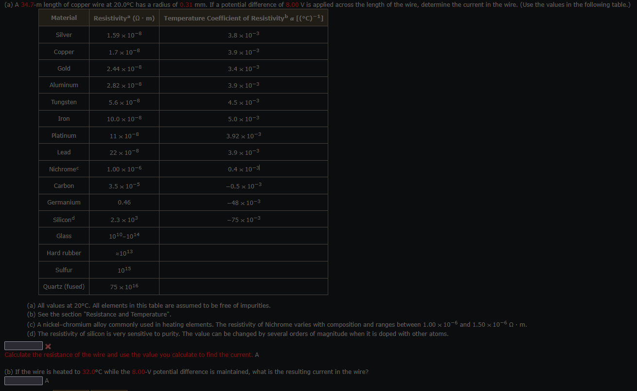 Solved A copper wire has a resistance of 3.50 Ω at 28.0°C. | Chegg.com