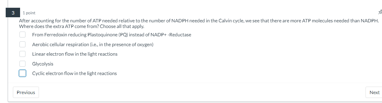 Solved 31 ﻿pointAfter accounting for the number of ATP | Chegg.com