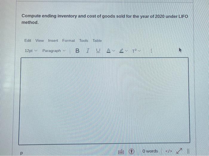 Solved Part 3A: Inventory Valuation Methods (Questions | Chegg.com