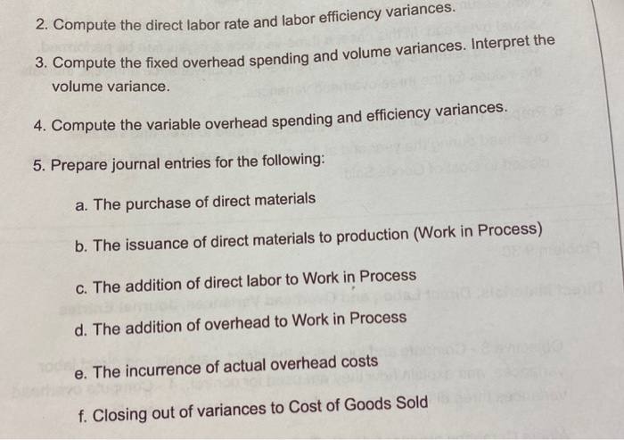 Solved Direct Materials, Direct Labor, and Overhead | Chegg.com
